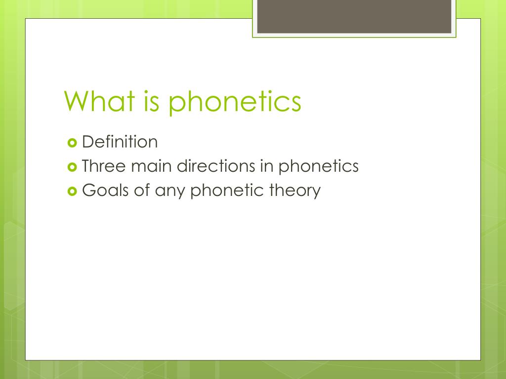 PPT - Phonetics and Phonology Manal A. Allehyani PowerPoint ...