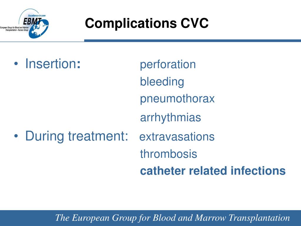 PPT - How well are we doing with CVC’s in EBMT? London 5th October 2012 ...