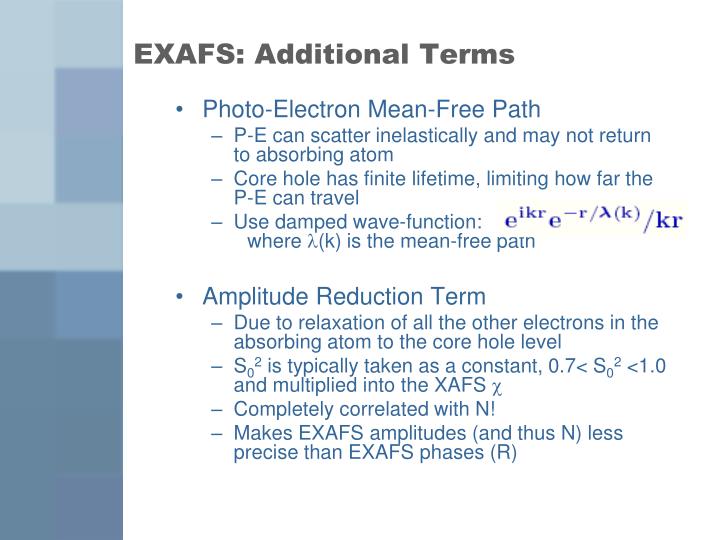 PPT - Principles of EXAFS Spectroscopy PowerPoint Presentation - ID:2254973