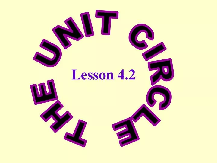PPT - THE UNIT CIRCLE PowerPoint Presentation, free download - ID:2255090
