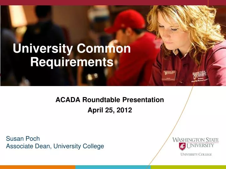 PPT - University Common Requirements PowerPoint Presentation, free ...