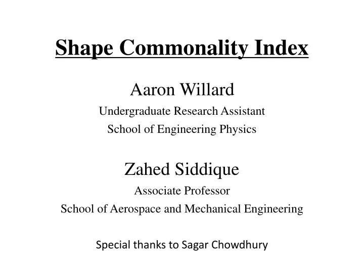 Ppt Shape Commonality Index Powerpoint Presentation Free Download Id 2255467