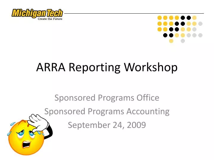 PPT - ARRA Reporting Workshop PowerPoint Presentation, free download ...