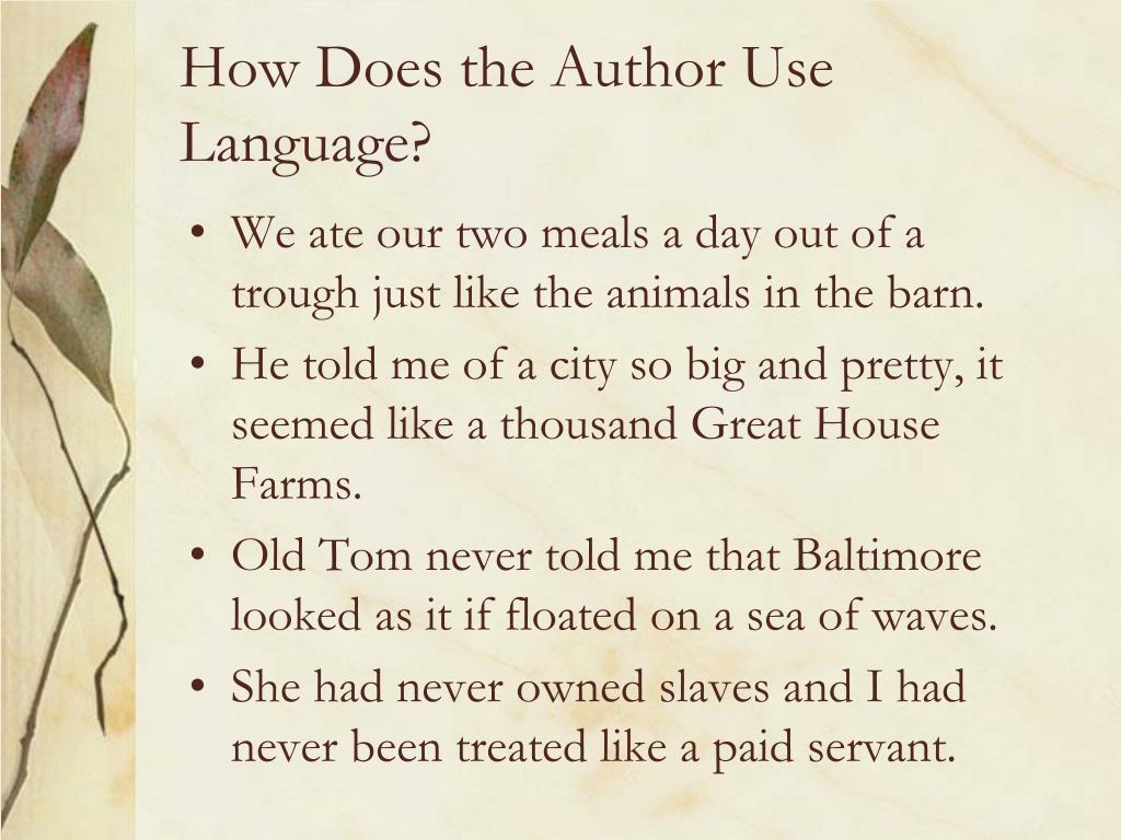 PPT - Words Set Me Free The Story of Young Frederick Douglass ...
