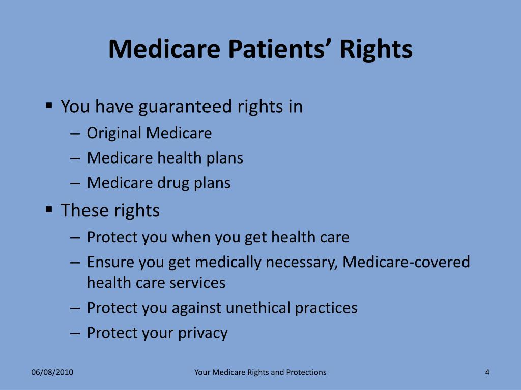 PPT - Your Medicare Rights and Protections PowerPoint Presentation ...