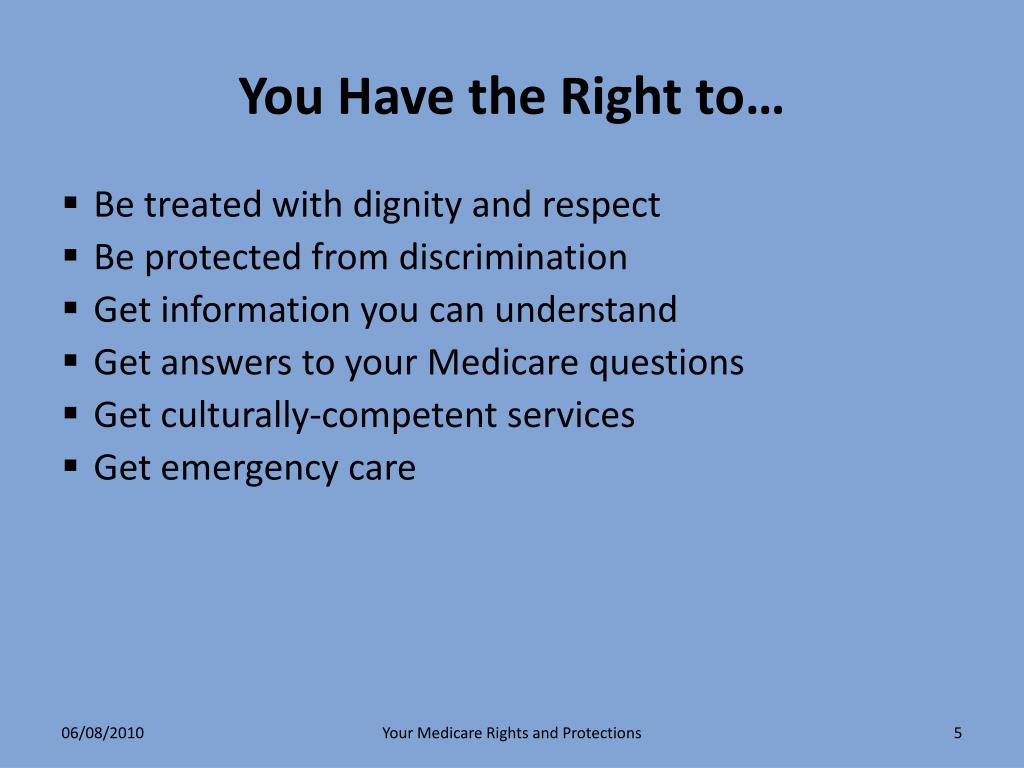 PPT - Your Medicare Rights and Protections PowerPoint Presentation ...