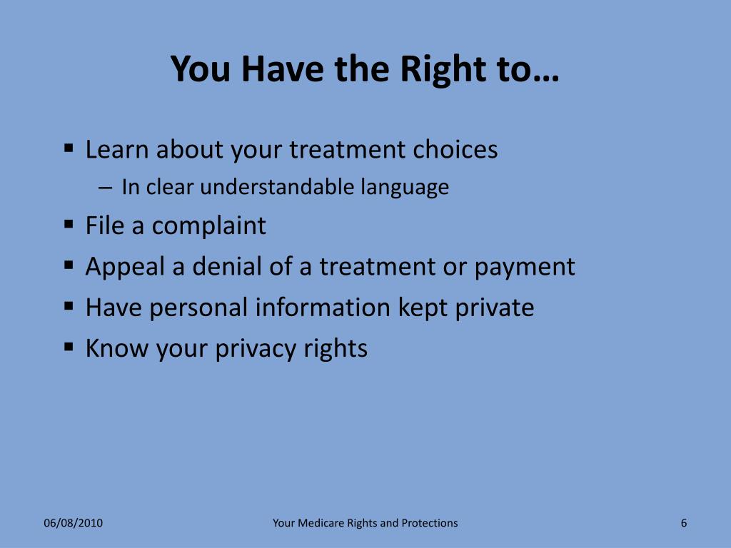 PPT - Your Medicare Rights and Protections PowerPoint Presentation ...