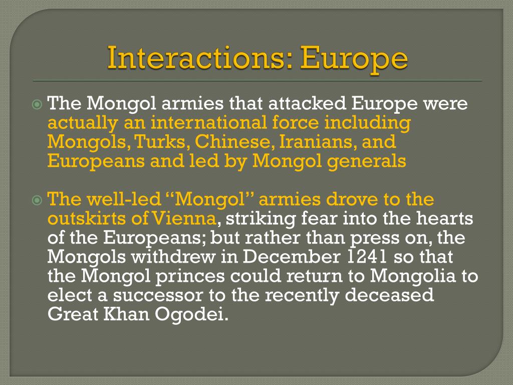 PPT - Central Asia & the Rise of the Mongols (600-1450) PowerPoint ...