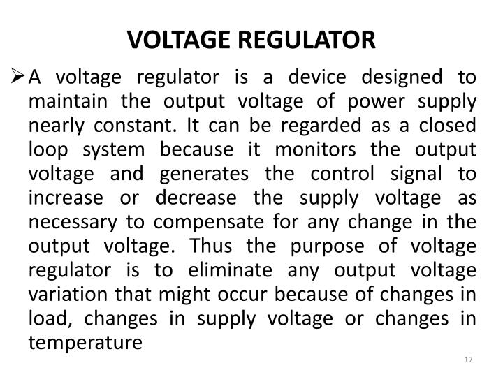 PPT - Lecture # 10 &11 REGULATED POWER SUPPLIES PowerPoint Presentation - ID:2256975