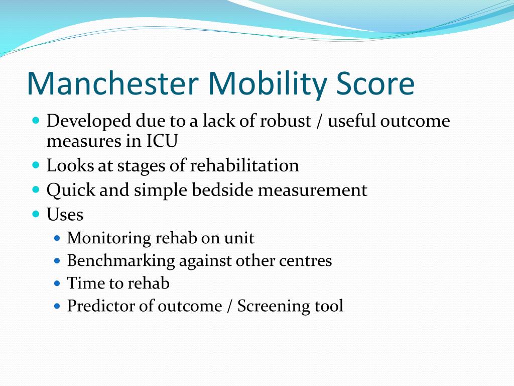 PPT - Early Rehabilitation in Critical Care – A UK perspective ...