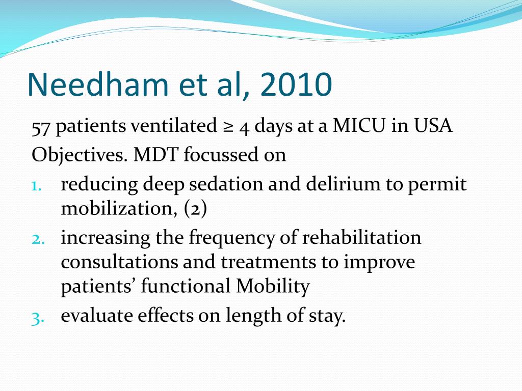 PPT - Early Rehabilitation in Critical Care – A UK perspective ...