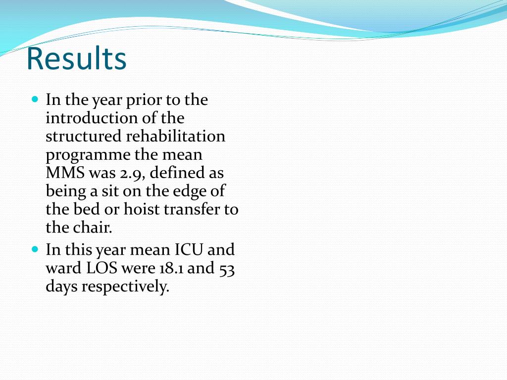 PPT - Early Rehabilitation in Critical Care – A UK perspective ...
