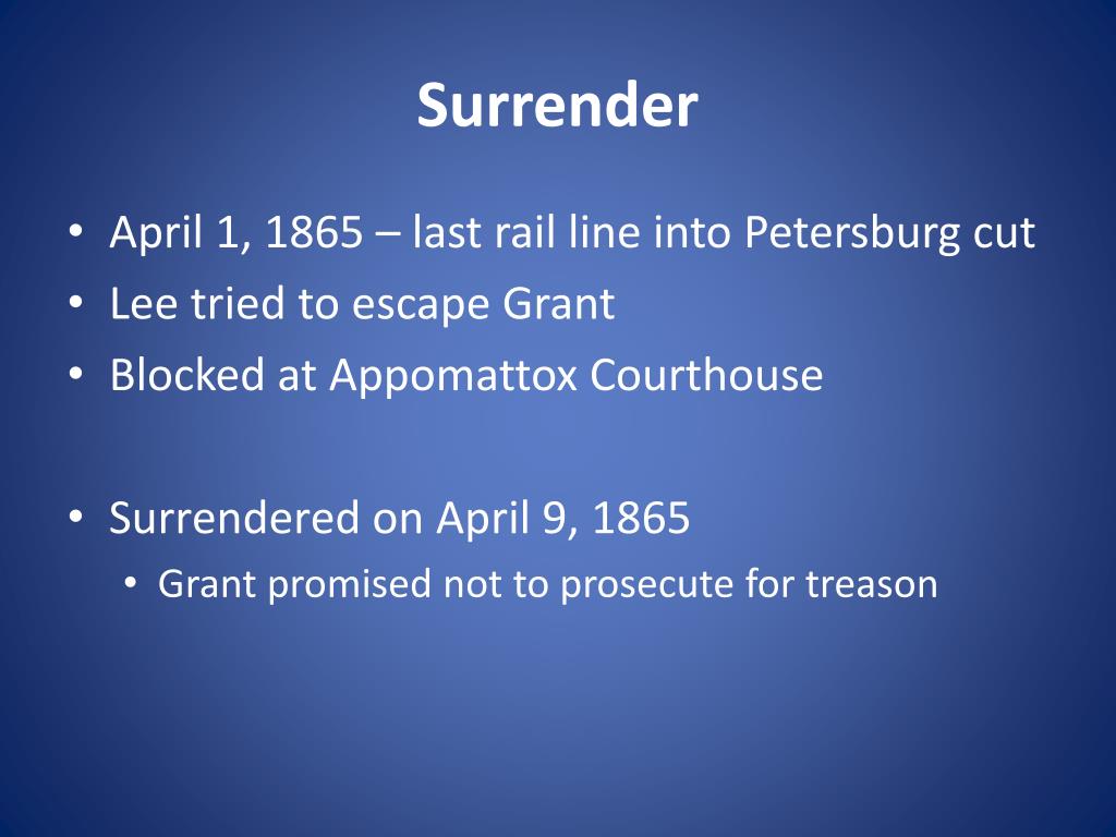 PPT - Civil War Politics and Confederate Surrender PowerPoint ...
