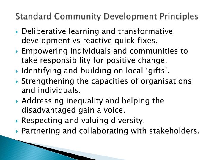 PPT - Lessons for a Community Development Approach to Promoting Human ...