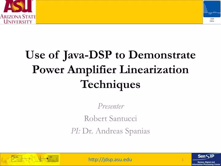Ppt Use Of Java Dsp To Demonstrate Power Amplifier Linearization Techniques Powerpoint