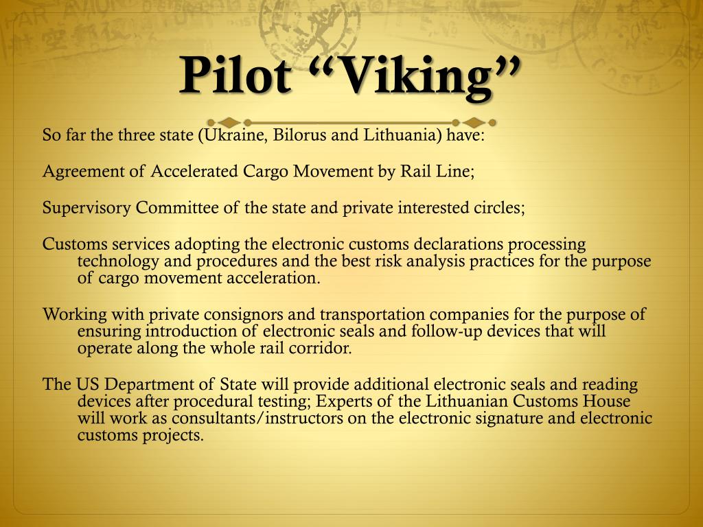 PPT - Safe and Facilitated Goods Movement through the Black and Baltic ...