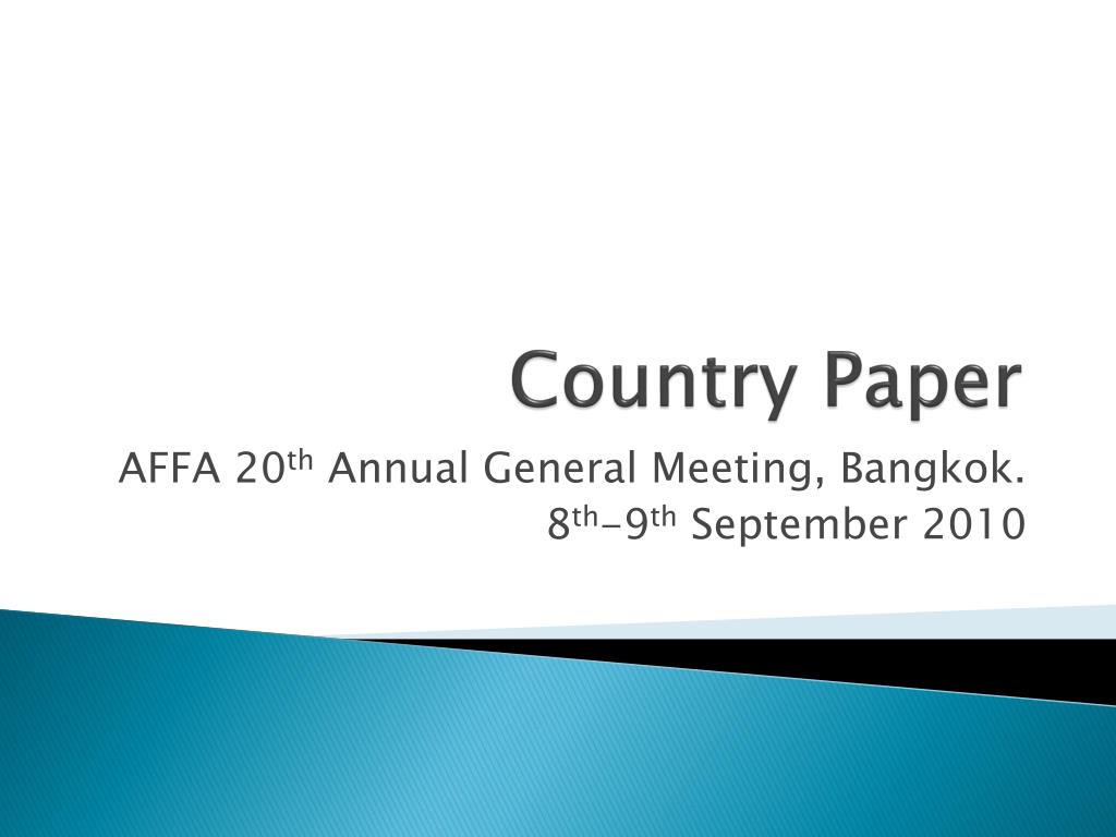 PPT - Country Paper PowerPoint Presentation, free download - ID:2259041