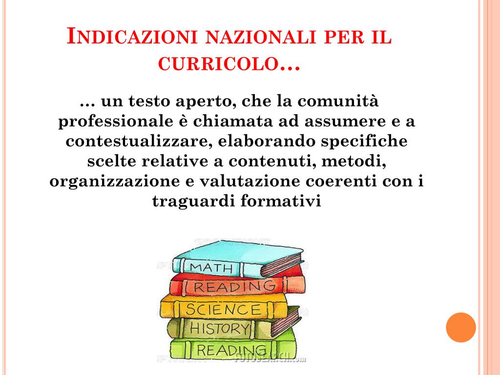 PPT - Indicazioni nazionali per il curricolo della scuola dell’infanzia ... PPT - Indicazioni nazionali per il curricolo della scuola dell’infanzia ...