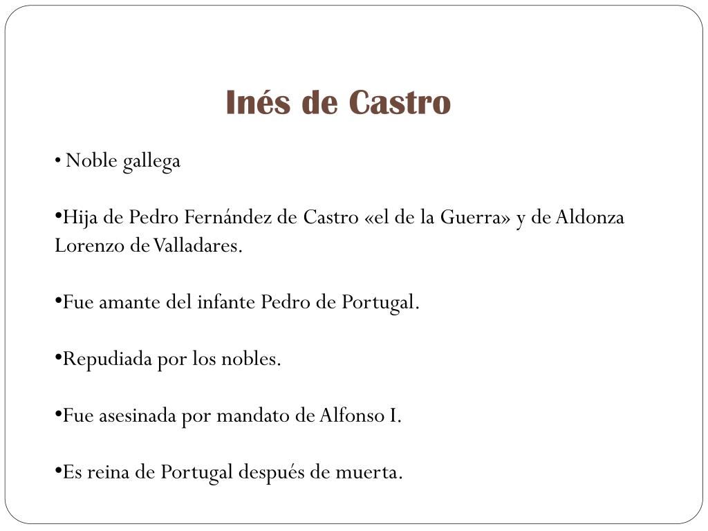PPT - Ines de Castro y Pedro I de Portugal PowerPoint Presentation ...