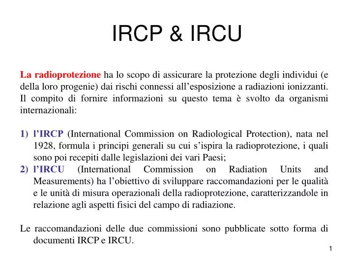 PPT - IRCP & IRCU PowerPoint Presentation, free download - ID:2259501