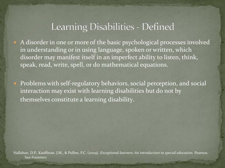 PPT - Teaching Students with Learning Disabilities PowerPoint ...