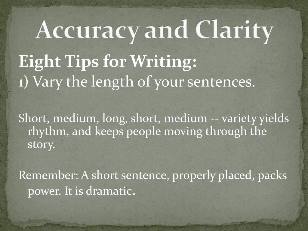 PPT - News Reporting and Writing Accuracy, Clarity and Writing Well ...