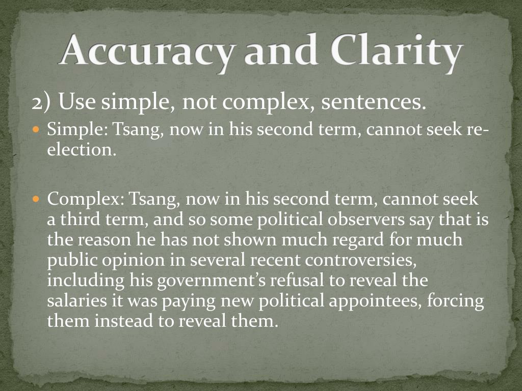 PPT - News Reporting and Writing Accuracy, Clarity and Writing Well ...