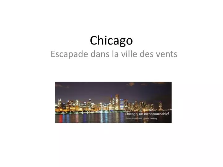 PPT - Chicago PowerPoint Presentation, free download - ID:2260179