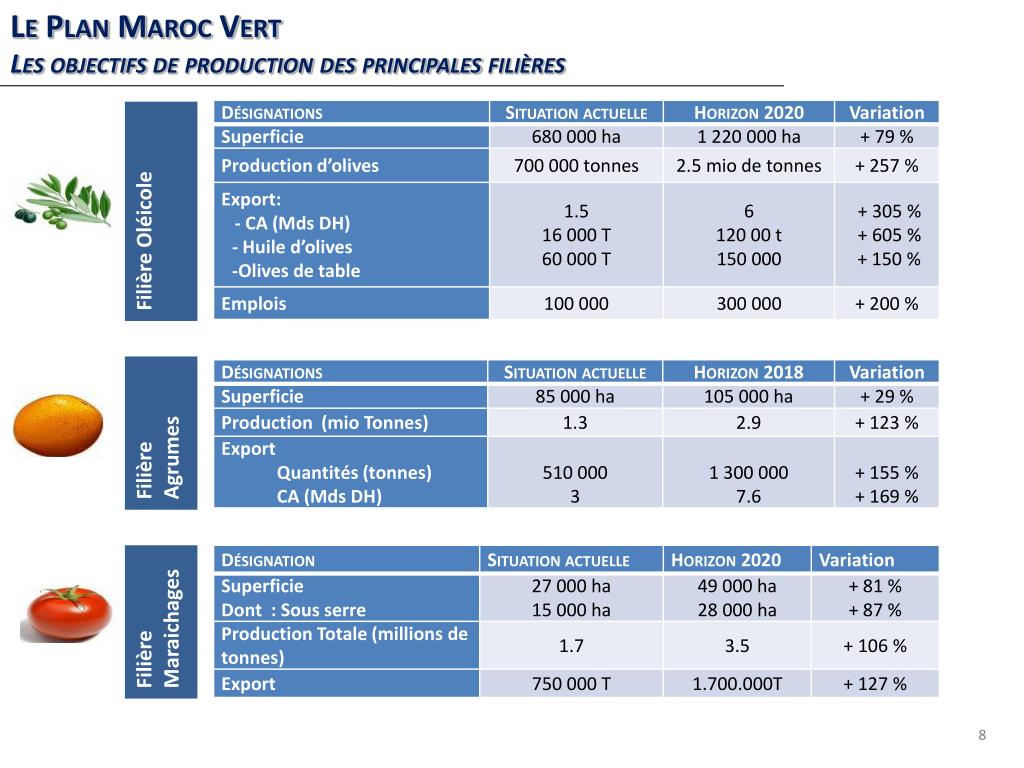 PPT - L’agriculture marocaine : Les opportunités d’investissement ...