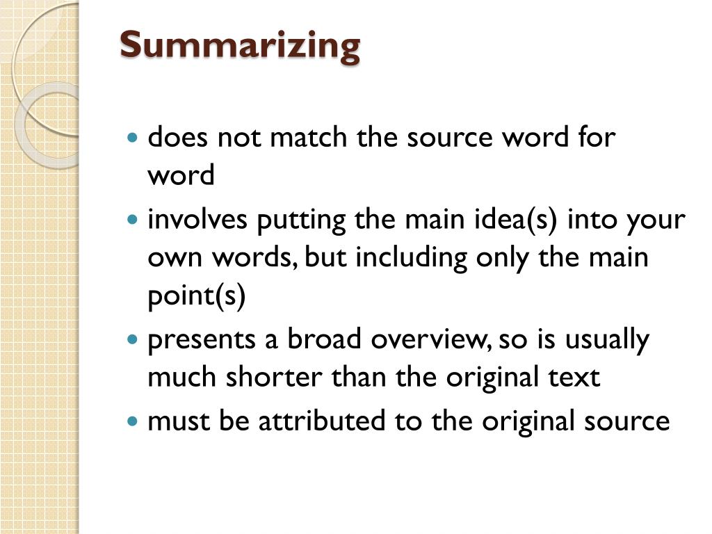 PPT - Summarizing PowerPoint Presentation, free download - ID:2260524 PPT - Summarizing PowerPoint Presentation, free download - ID:2260524