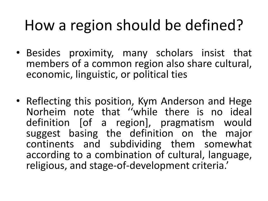 PPT - Regions and Regionalism in World Politics PowerPoint Presentation ...