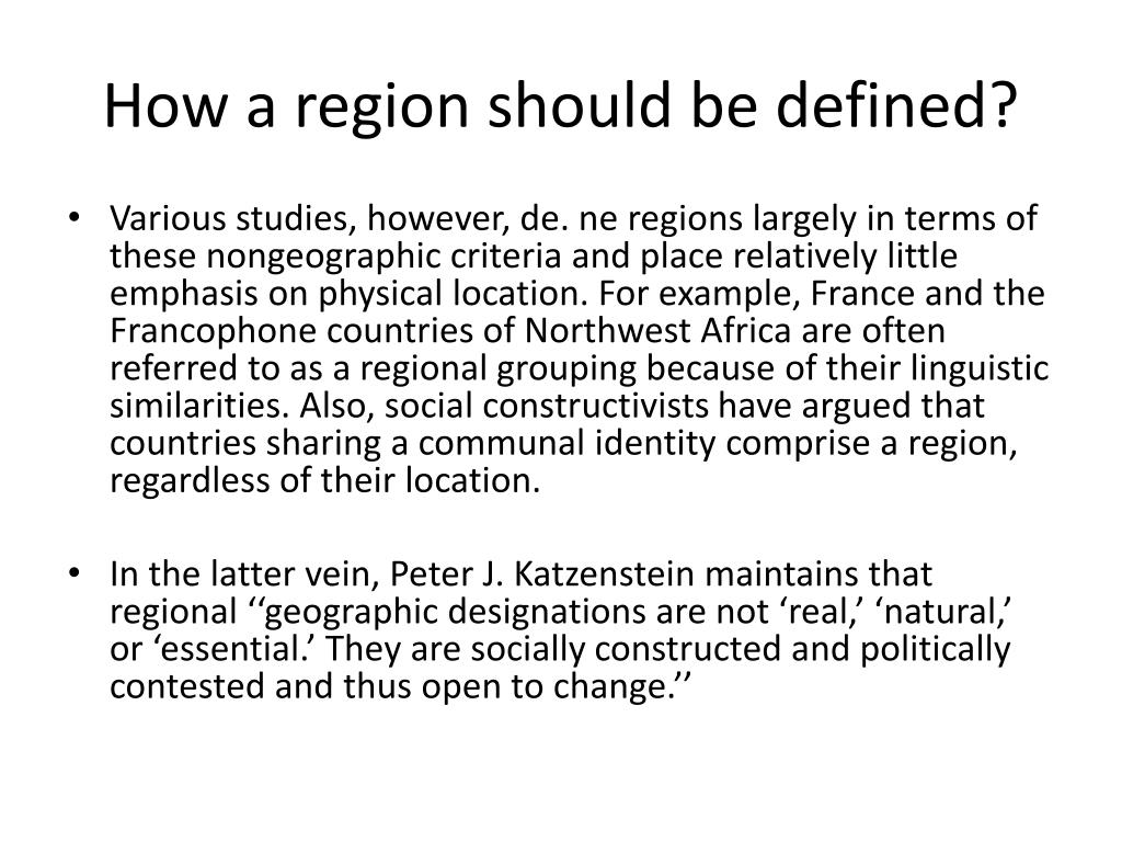 PPT - Regions and Regionalism in World Politics PowerPoint Presentation ...