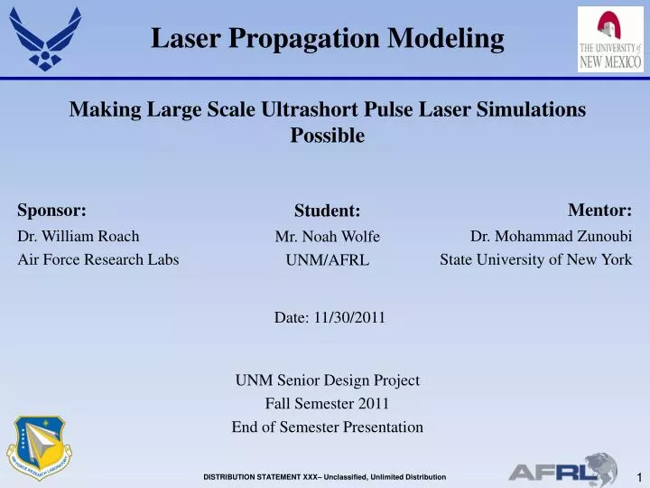 PPT - Laser Propagation Modeling PowerPoint Presentation, free download ...