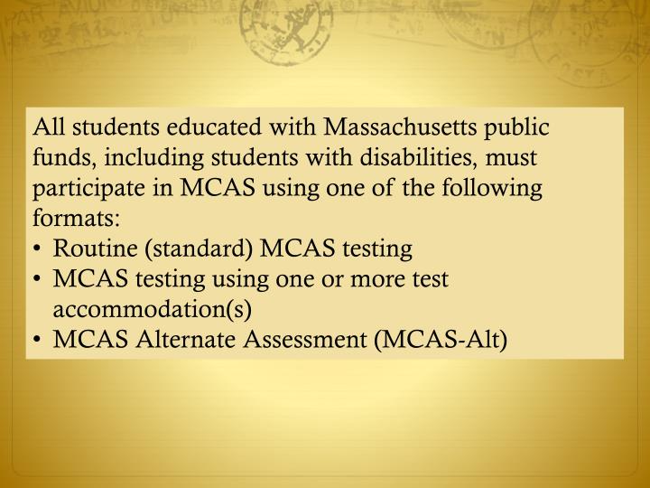 PPT - MCAS Alternative Assessment PowerPoint Presentation - ID:2262299
