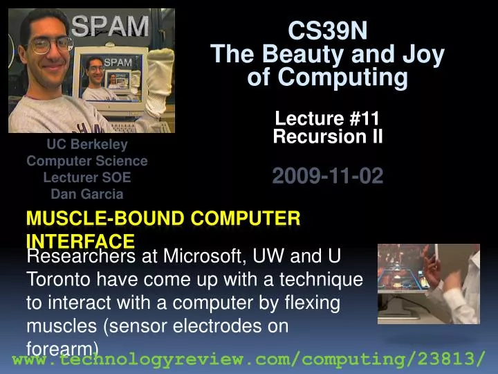 PPT - Muscle-bound computer interface PowerPoint Presentation, free ...