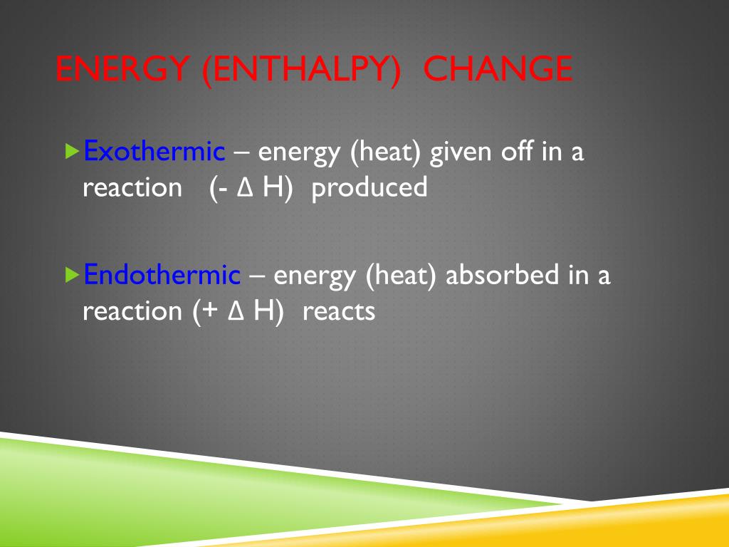 PPT - Chemistry Thermochemistry Enthalpy of reactions PowerPoint ...