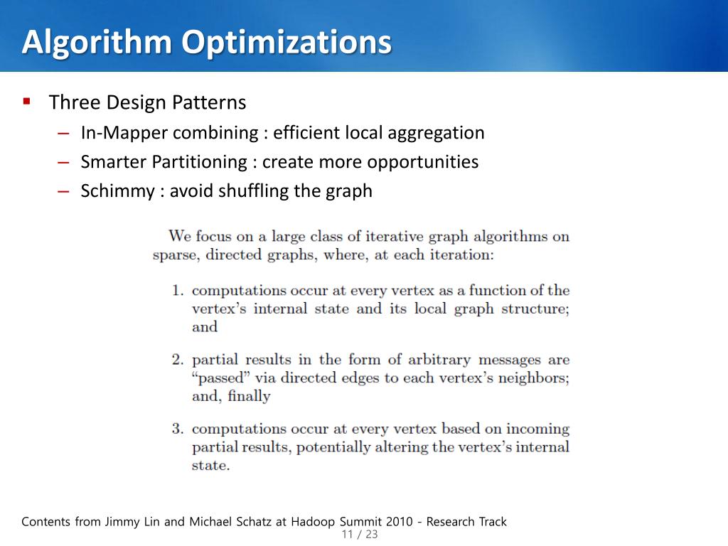 Ppt Design Patterns For Efficient Graph Algorithms In Mapreduce Powerpoint Presentation Id