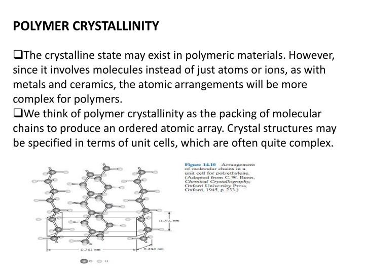 PPT - Lecture # 9 Polymer structure Characteristic ,Applications and ...