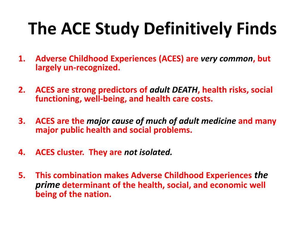 PPT - Adverse Childhood Experiences and their Relationship to Adult ...
