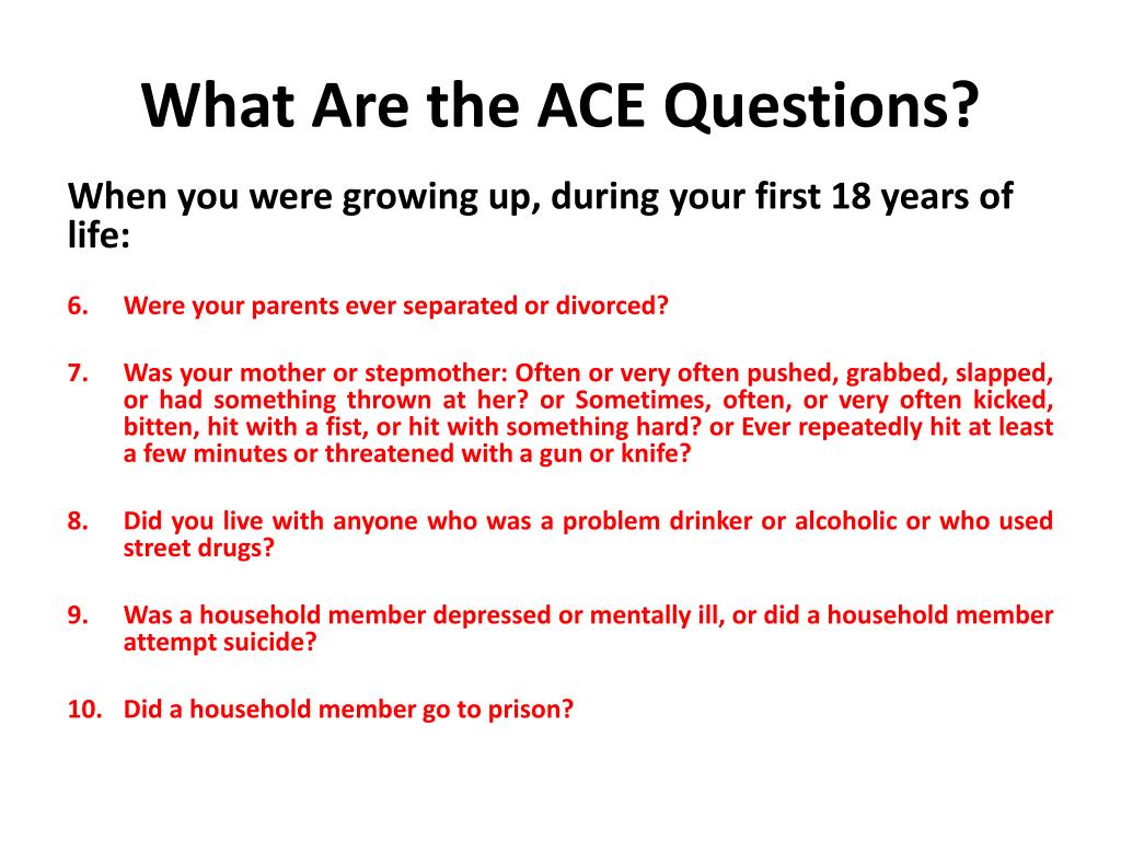 PPT - Adverse Childhood Experiences and their Relationship to Adult ...