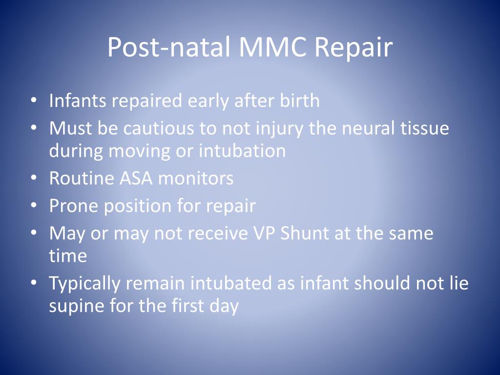 PPT - Myelomeningocele: Prenatal and Postnatal Treatment and ...