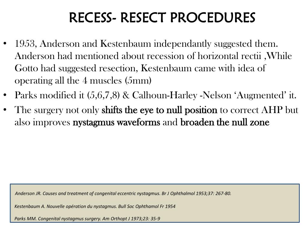 PPT - NEW AVENUES IN MANAGEMENT OF NYSTAGMUS PowerPoint Presentation ...