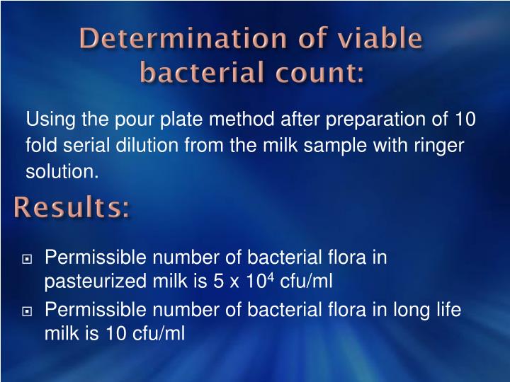 PPT - Bacteriological Examination of water, milk and air PowerPoint ...