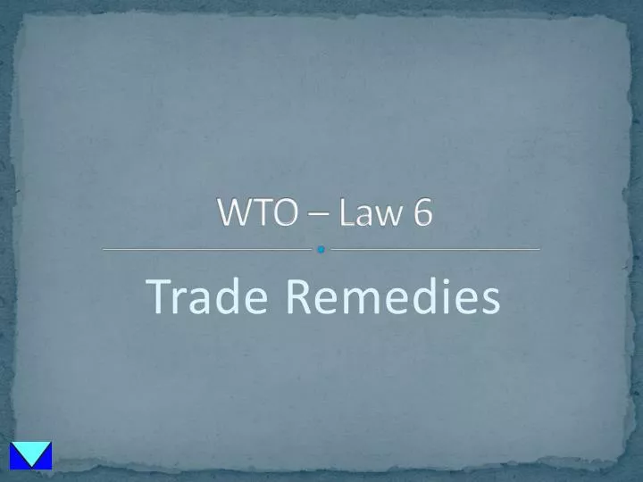 PPT - WTO – Law 6 PowerPoint Presentation, free download - ID:2264107