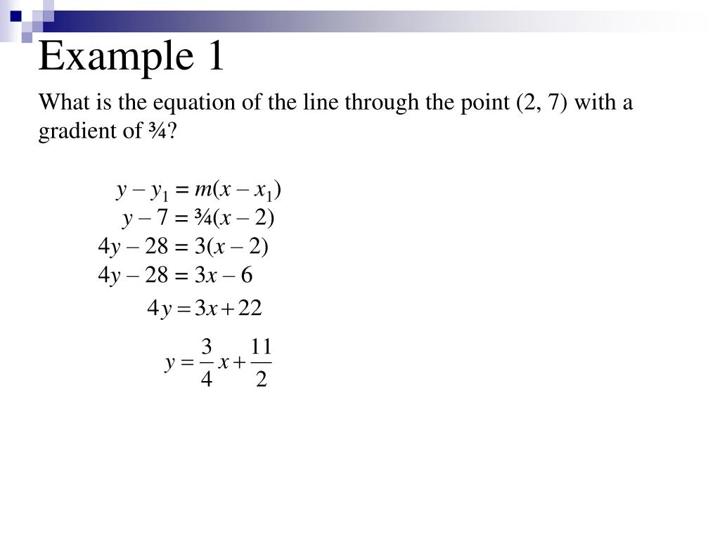 PPT The General Equation Of A Straight Line PowerPoint Presentation