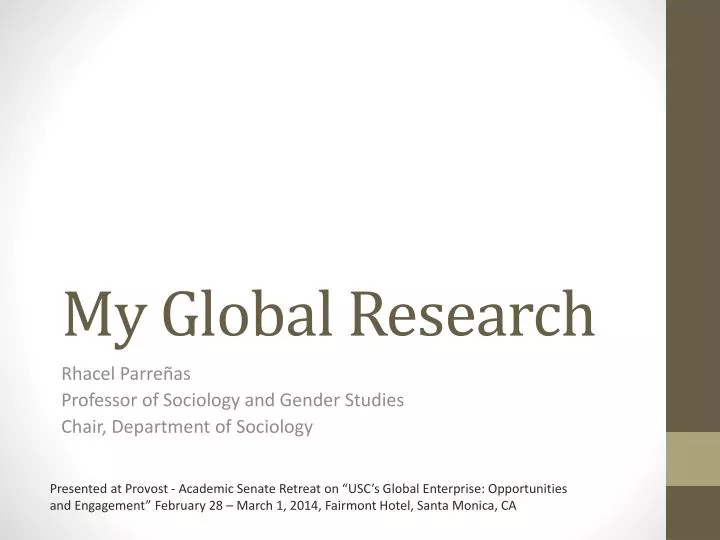 PPT - My Global Research PowerPoint Presentation, free download - ID ...