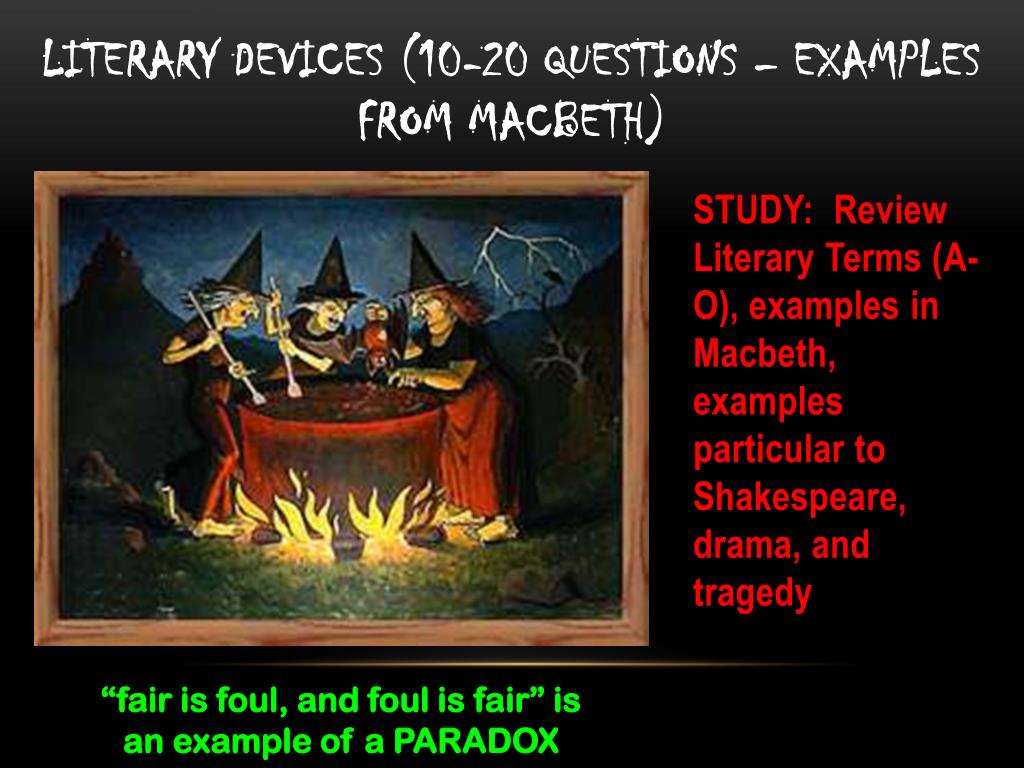 PPT - SHAKESPEARE’S MACBETH: What to Study for the Test PowerPoint ...
