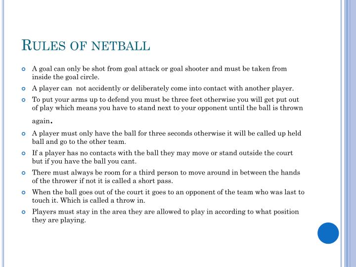 PPT - Netball PowerPoint Presentation - ID:2264729