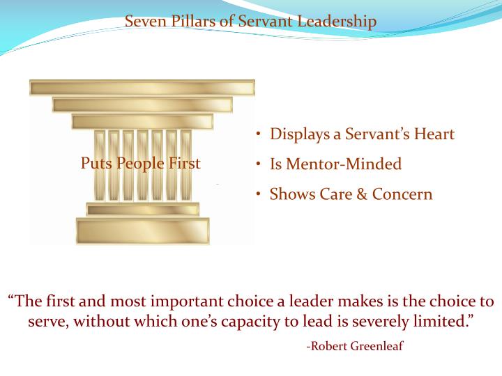 PPT - Seven Pillars of Servant Leadership Model: Leading by Serving ...