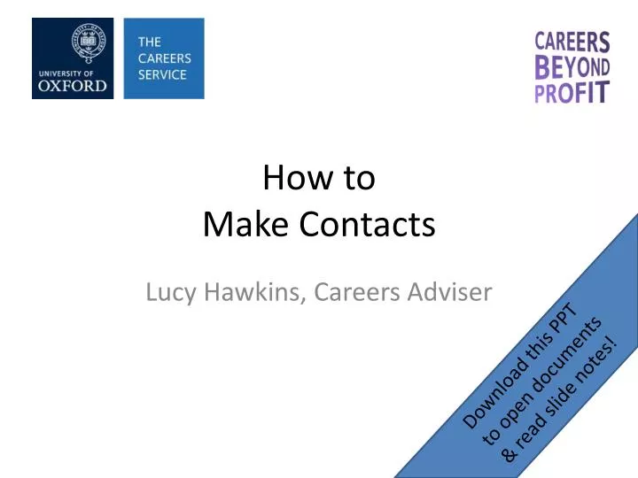 PPT - How to Make Contacts PowerPoint Presentation, free download - ID ...